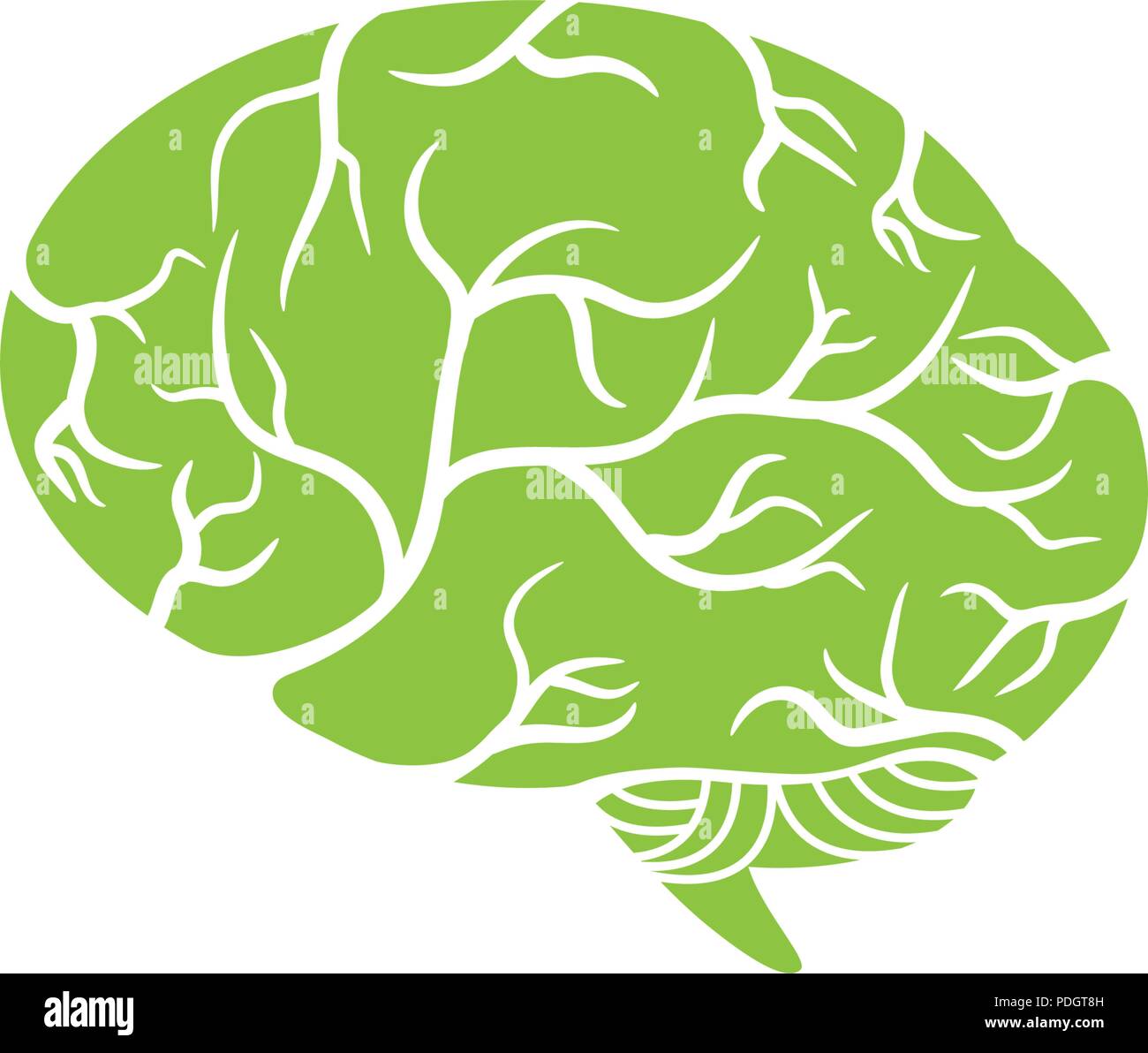Health Brain vector illustration icon template design Stock Vector ...