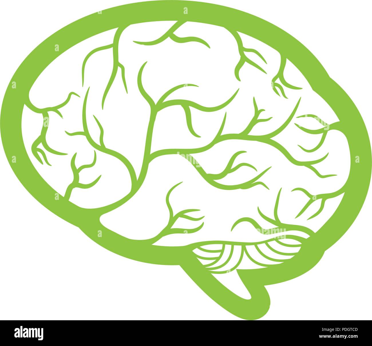 Health Brain vector illustration icon template design Stock Vector ...