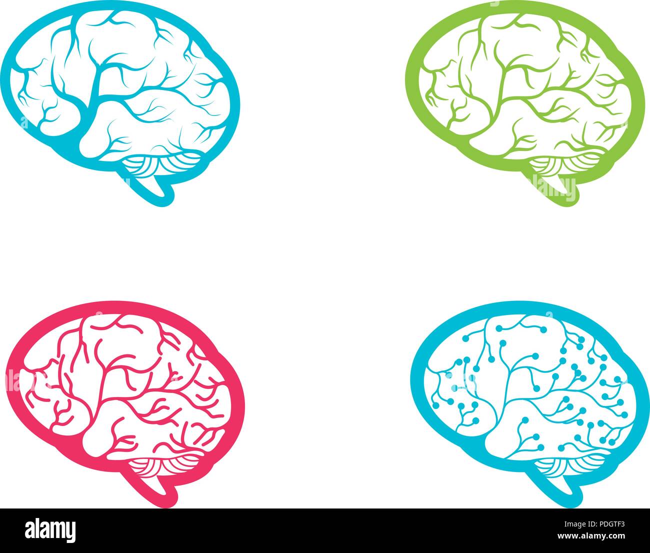 Health Brain vector illustration icon template design Stock Vector ...