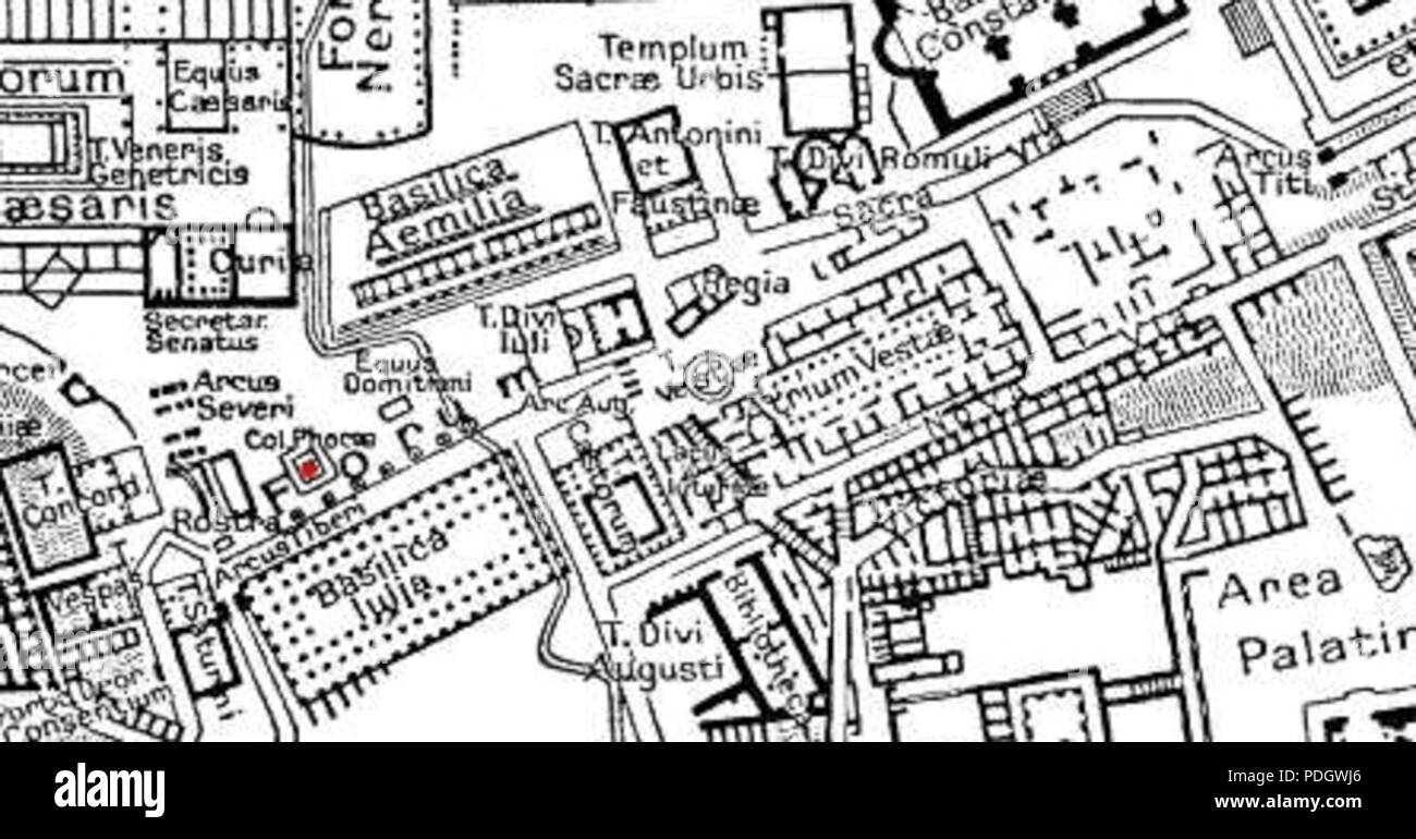 Forum Romanum Map Ancient Rome Pictures: Platner & Ashby