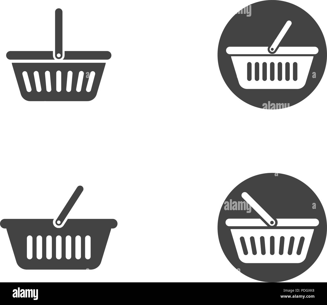 Basket vector icon, Shopping Sign Online shop or e-shop concept Stock ...
