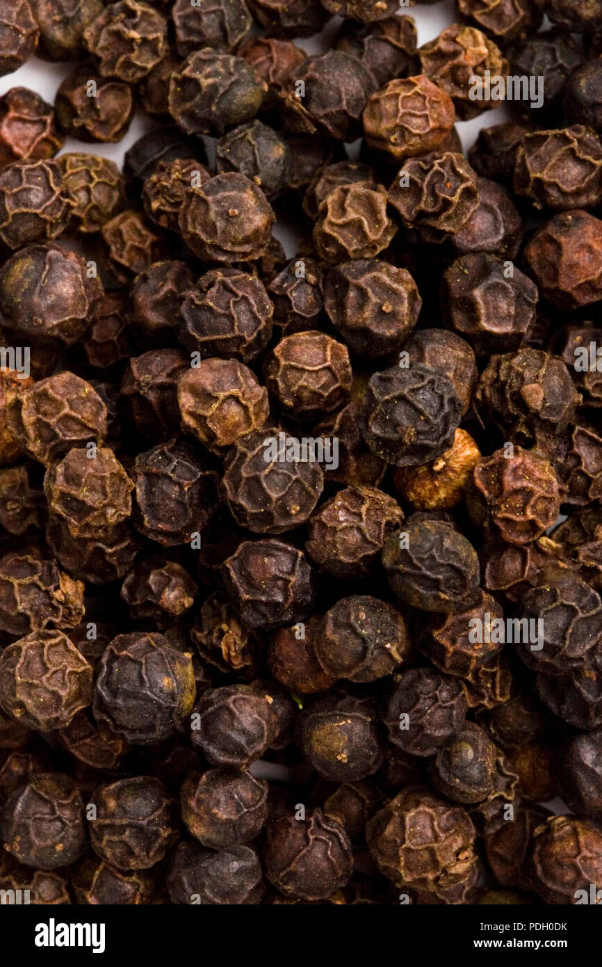 texture black pepper balls closeup. background Stock Photo - Alamy