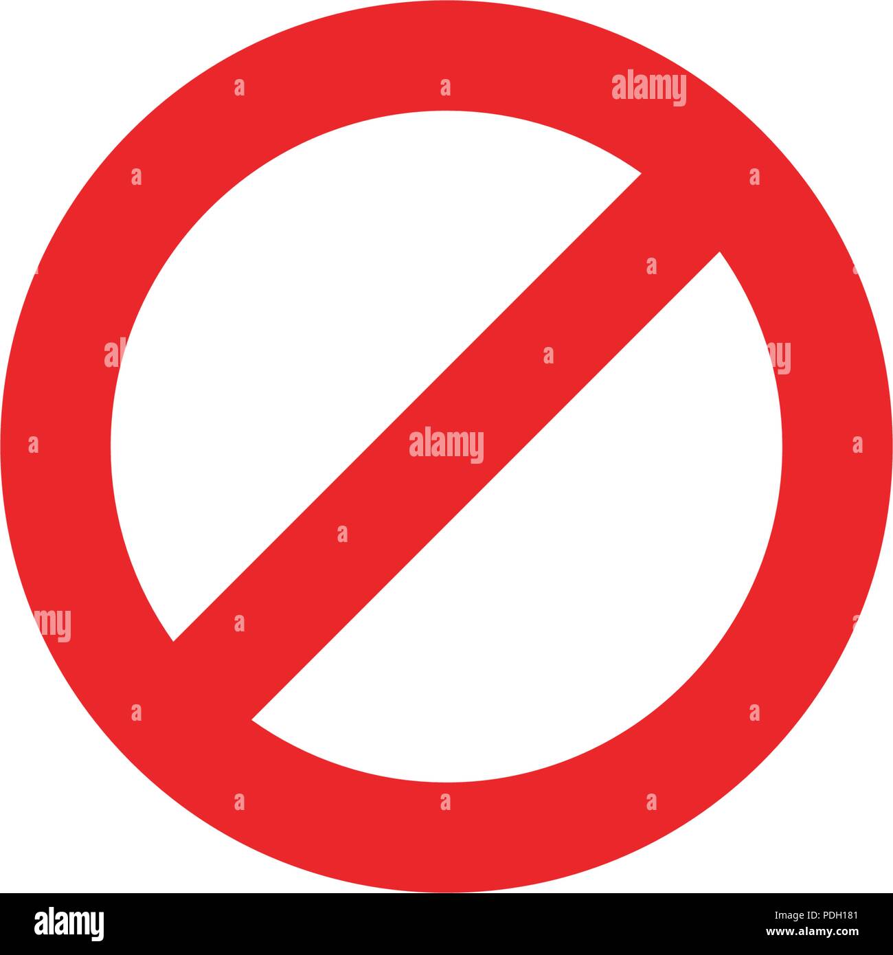 Red circle with hand stop hi-res stock photography and images - Alamy