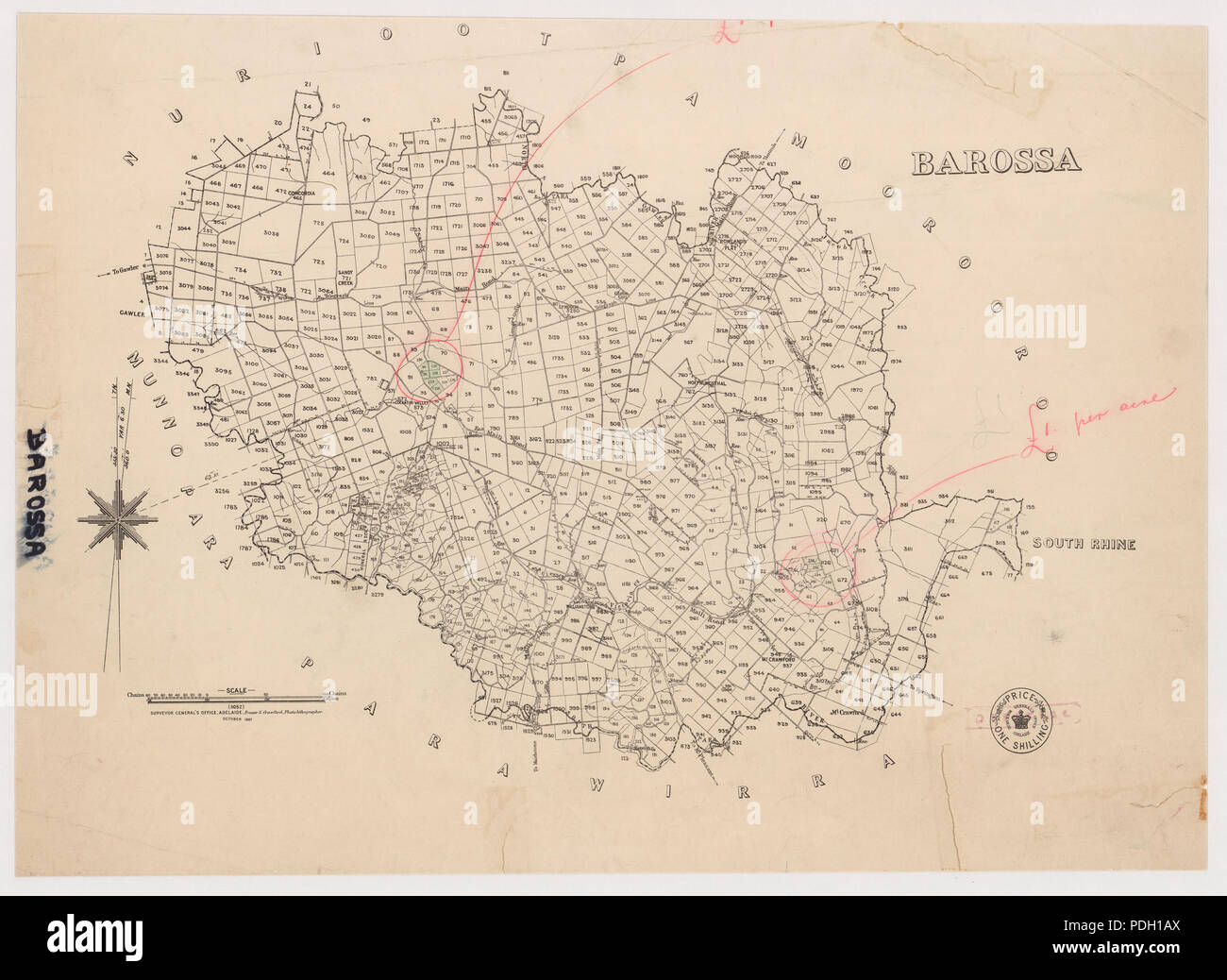 Barossa map hi-res stock photography and images - Alamy