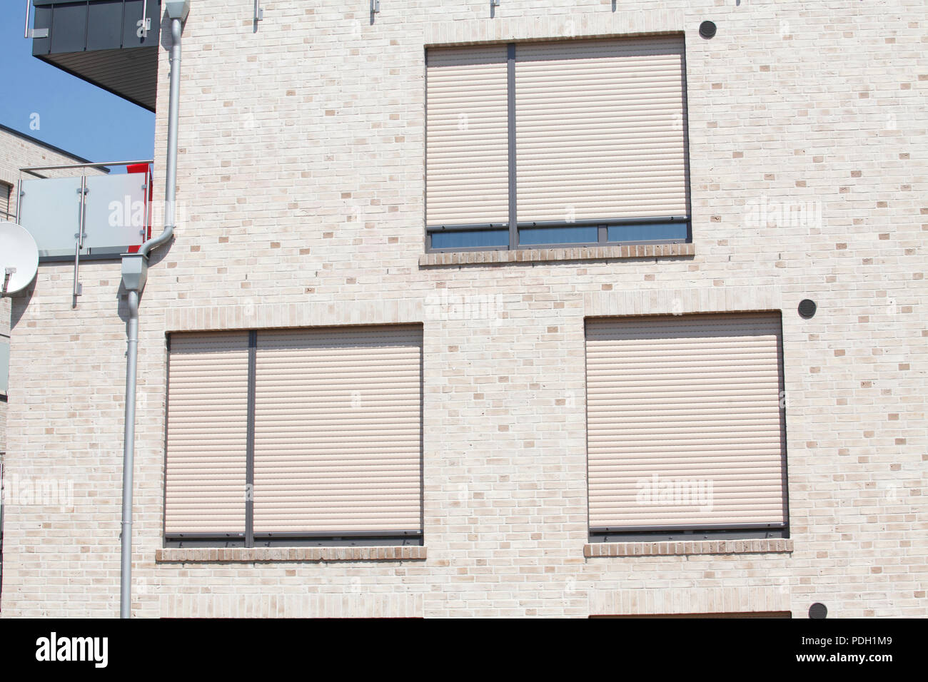 White windows closed roller hi-res stock photography and images - Alamy