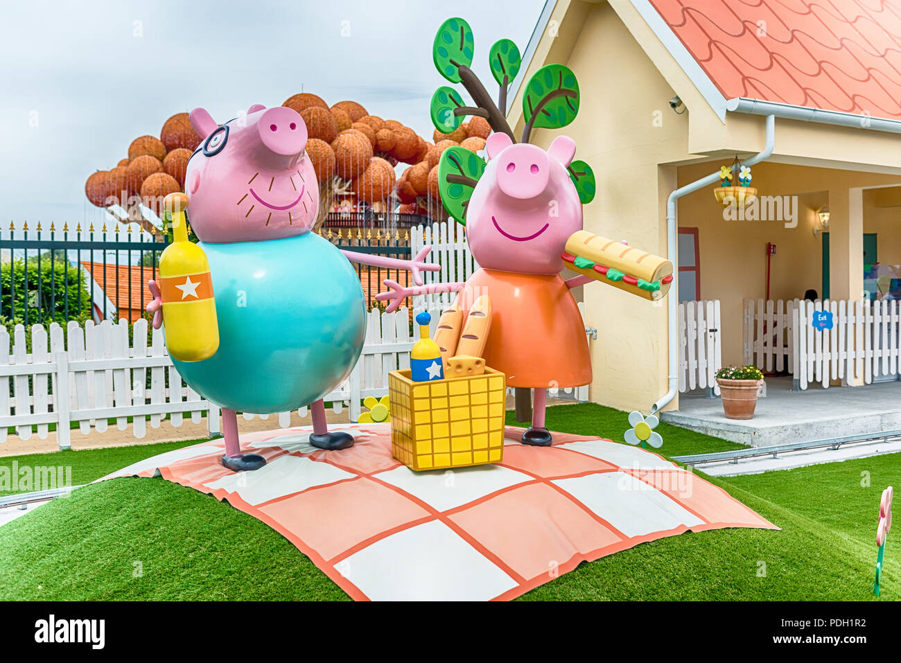 CASTELNUOVO DEL GARDA, ITALY - MAY 1: Peppa Pig Land, theme area inside ...