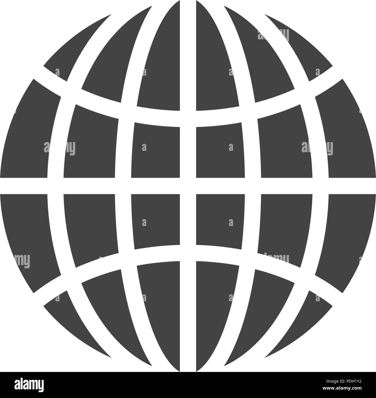 Black And White World Logo