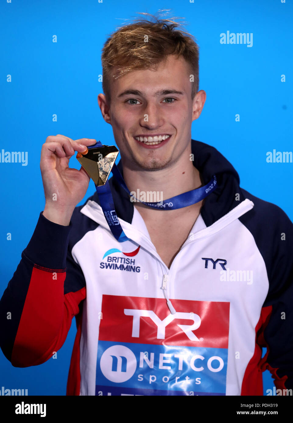 Great Britain's Jack Laugher with his gold medal for the Men's 3m ...