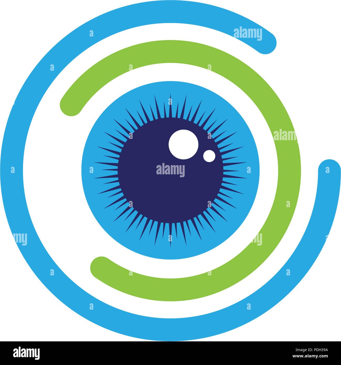 Branding Identity Corporate Eye Care vector logo design Stock Vector ...