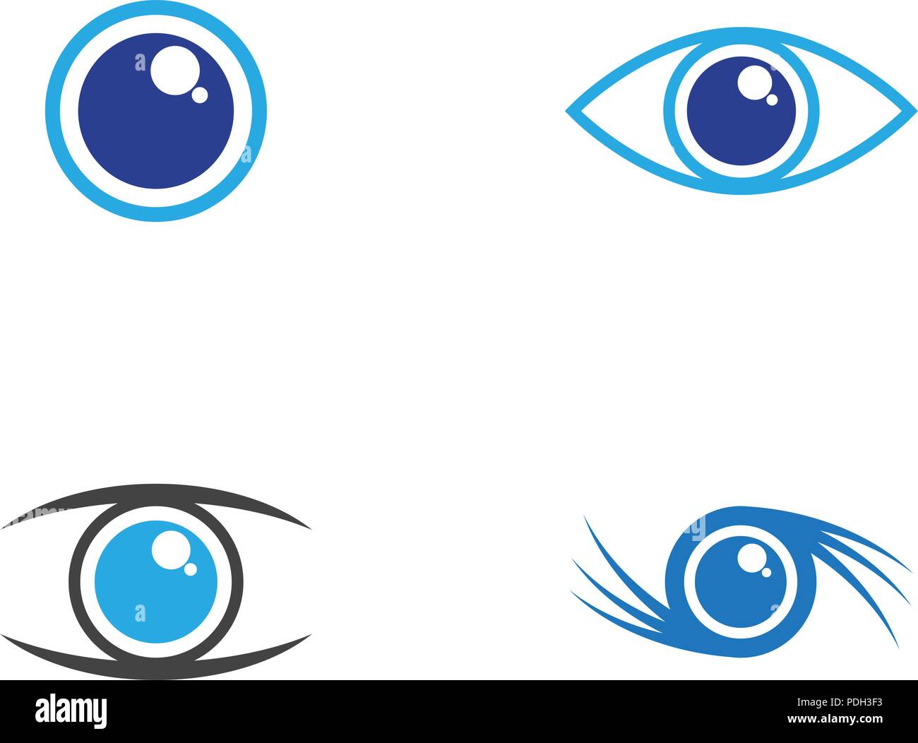 Branding Identity Corporate Eye Care vector logo design Stock Vector ...