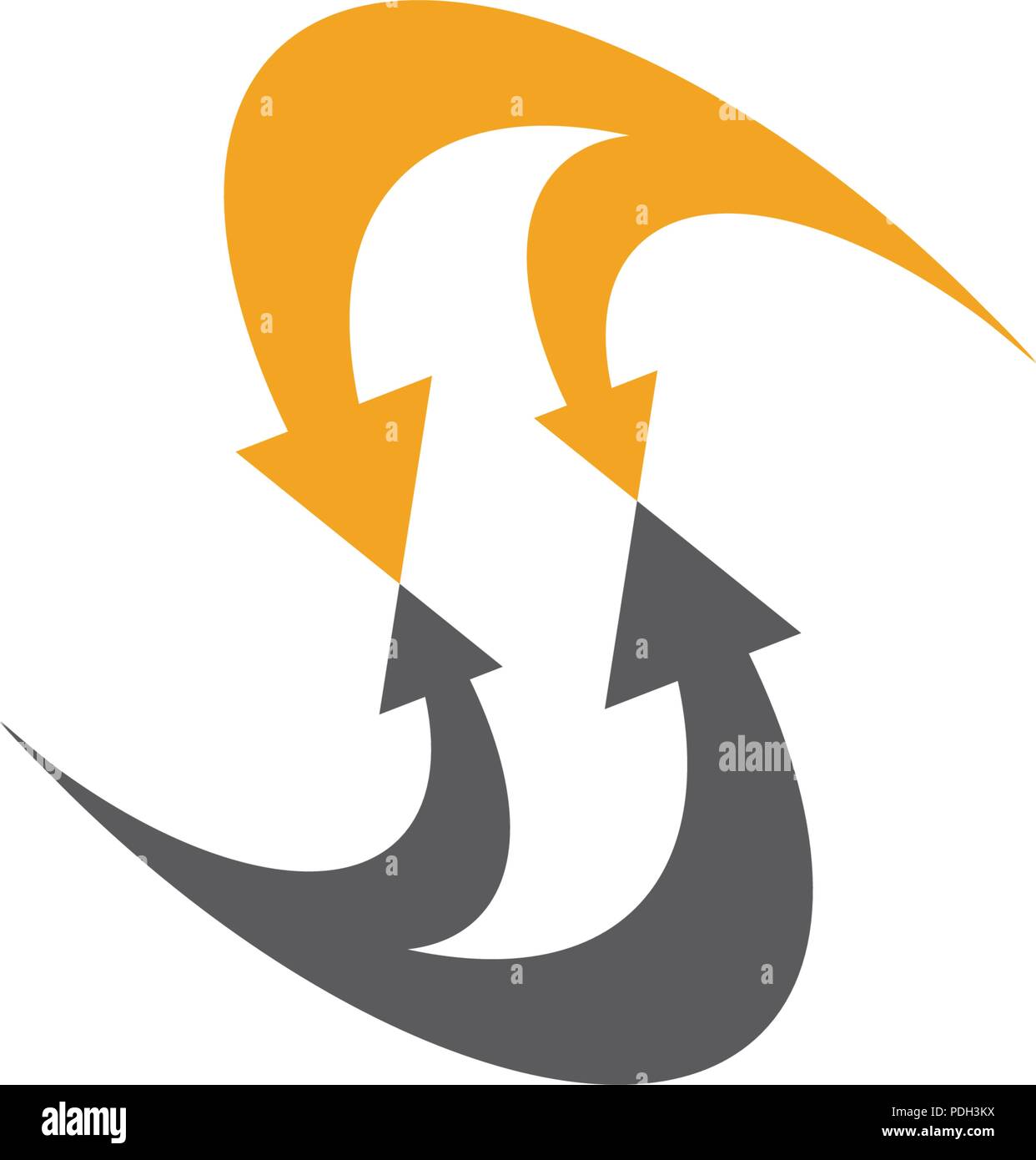 Arrow vector illustration icon Logo Template design Stock Vector Image ...