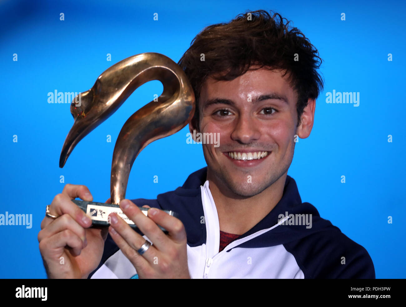 Tom Daley receives the Men's European Diver of the Year Award during ...