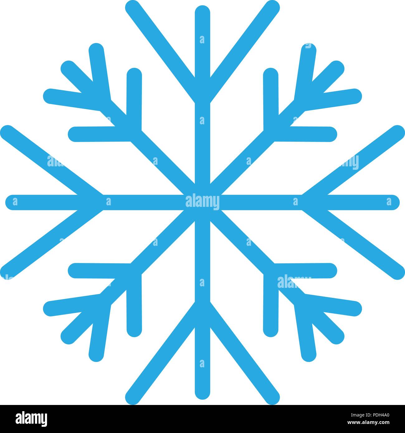 Snowflakes Style Design for Labels, Badges and Icons. Winter Frozen ...
