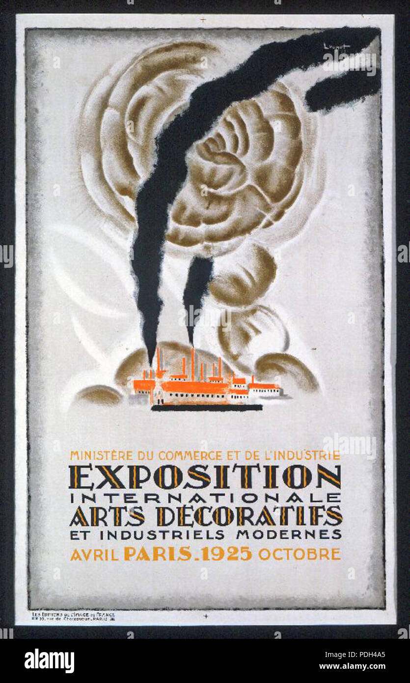 Art deco exhibition 1925 hi-res stock photography and images - Alamy