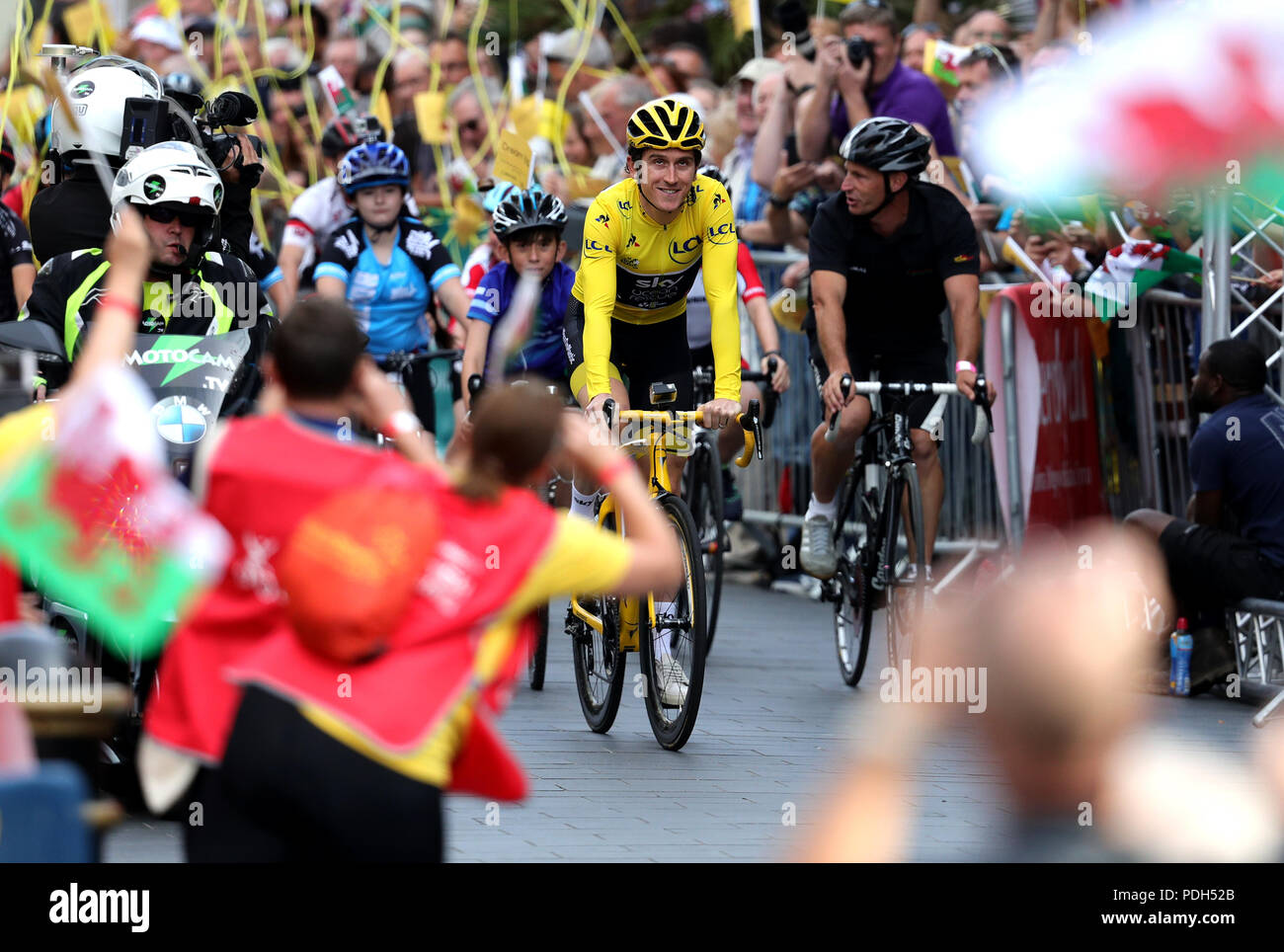 Geraint Thomas during the homecoming event in Cardiff Stock Photo - Alamy