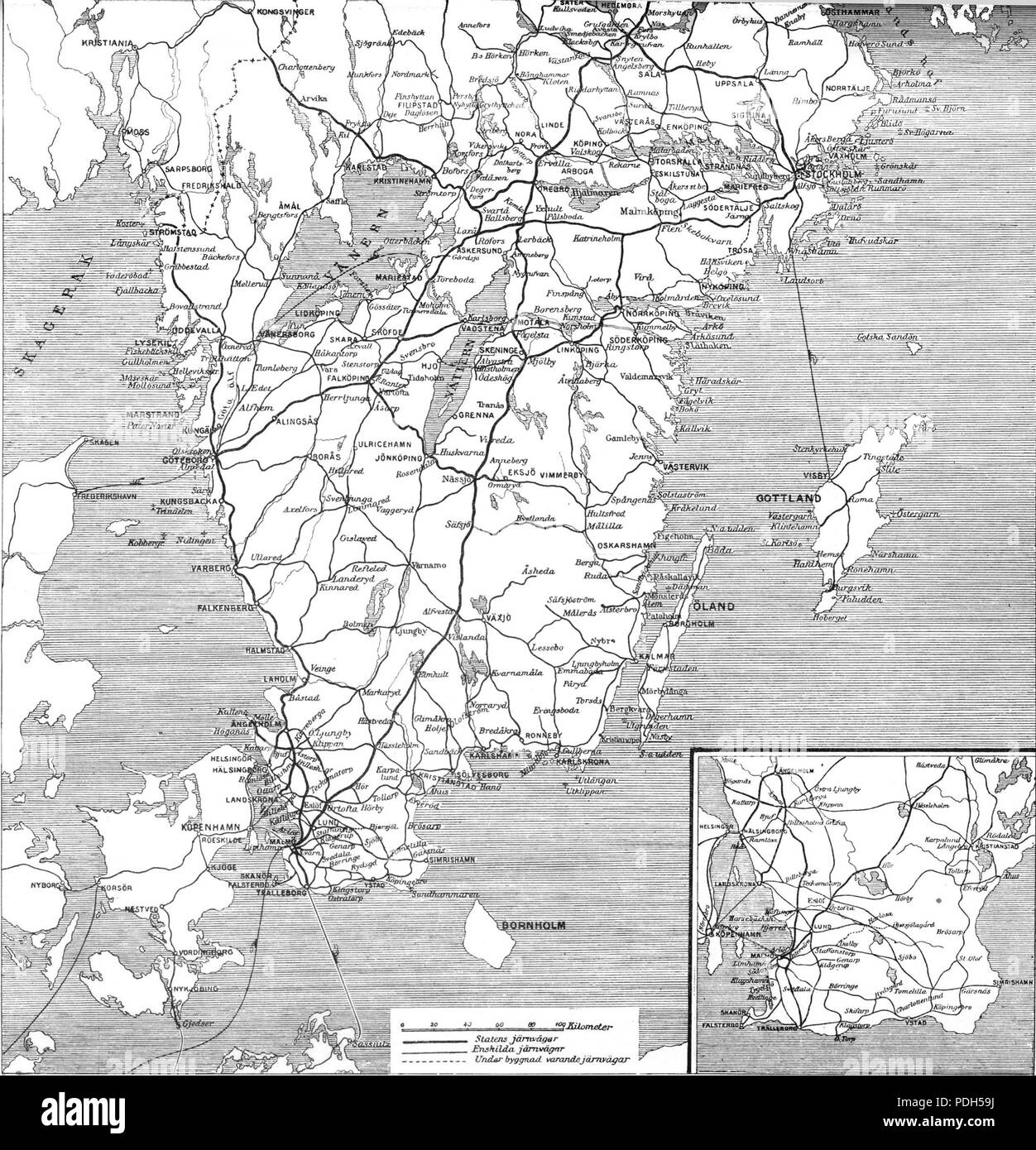 Swedish rail travel Black and White Stock Photos & Images - Alamy