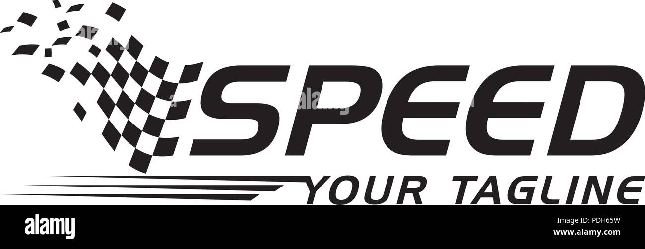 Race flag icon, simple design race flag logo template Stock Vector ...