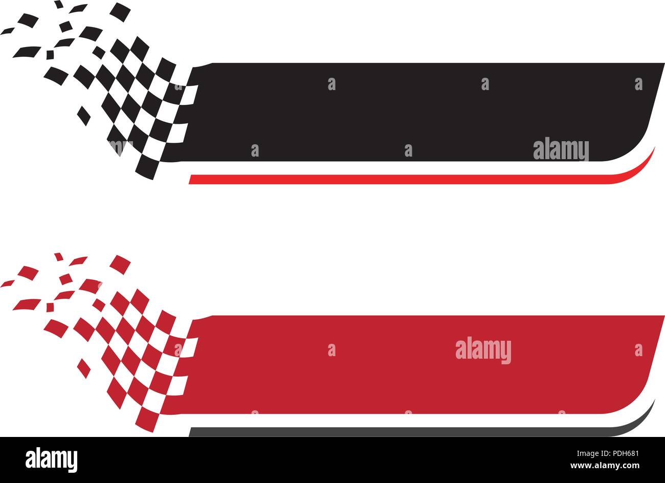 Race flag icon, simple design race flag logo template Stock Vector ...