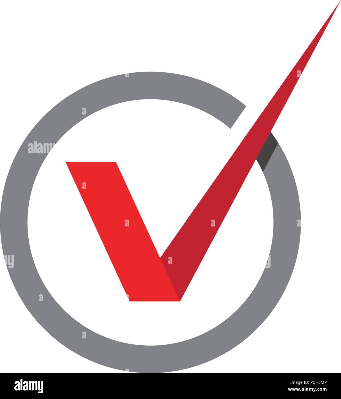 V Letter Logo Template vector icon illustration Stock Vector Image ...