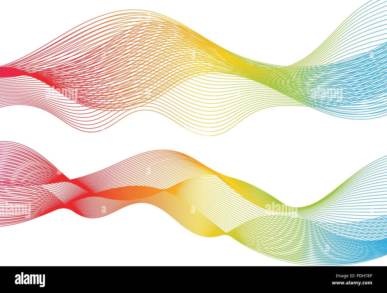 Blue White Abstract Flowing Waves Motion Background