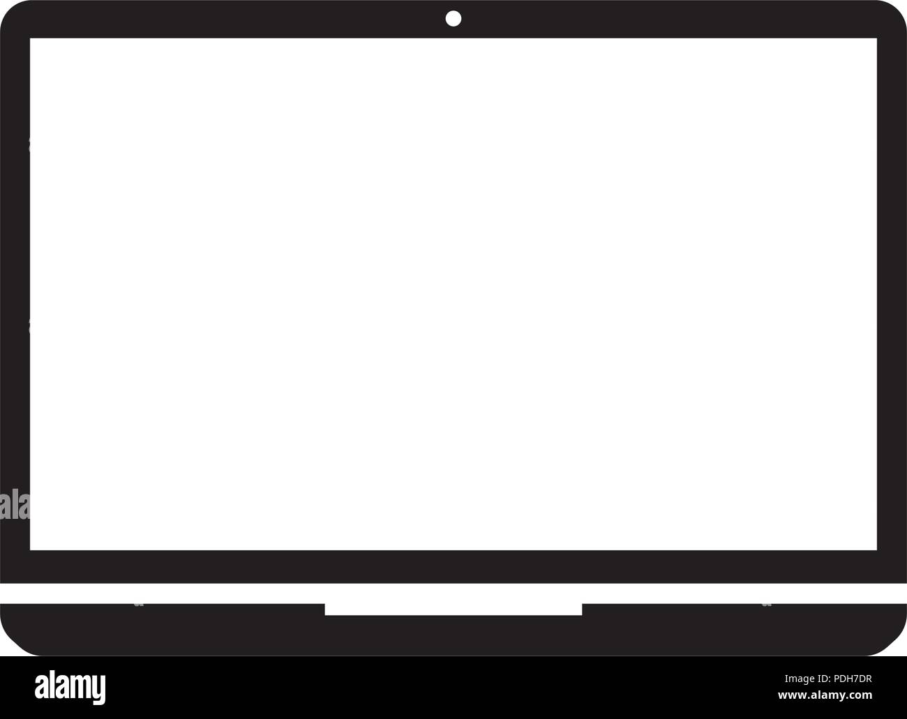 Laptop computer template vector Stock Vector Images - Alamy