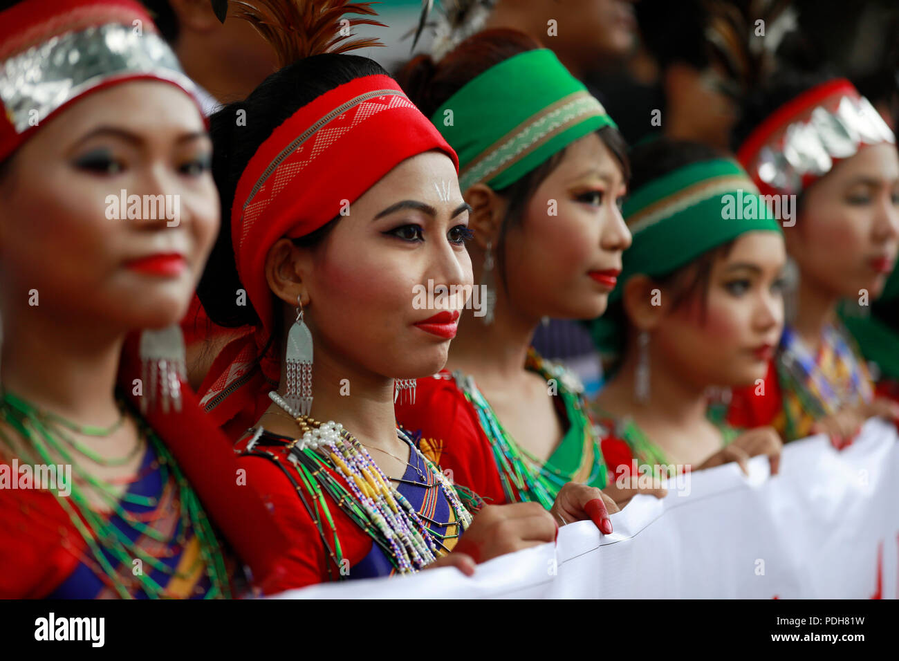 Dhaka, Bangladesh - August 09, 2018: Bangladeshi indigenous people ...