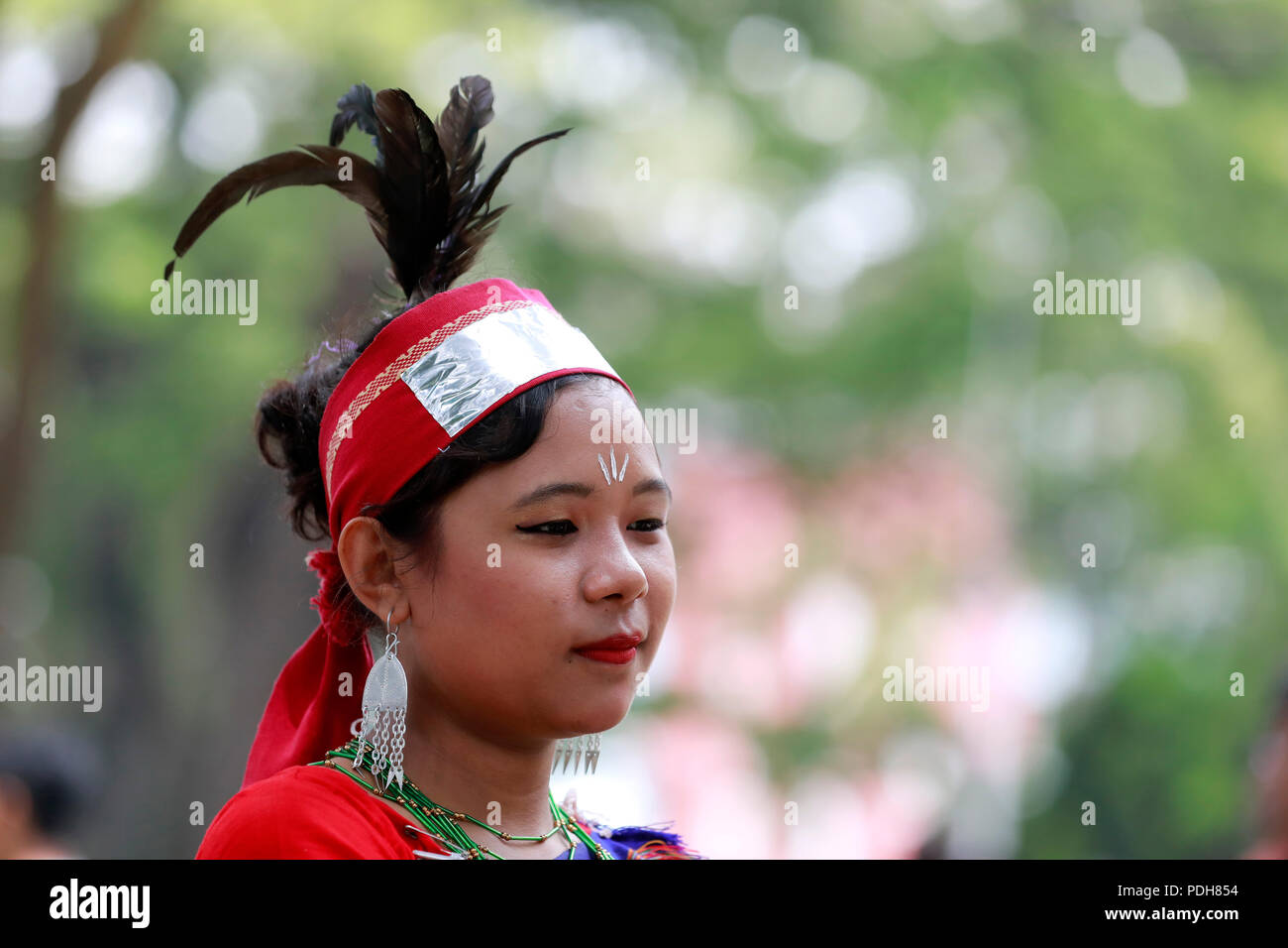 Dhaka, Bangladesh - August 09, 2018: Bangladeshi indigenous people ...