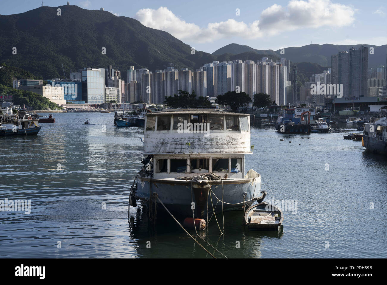 Kowloon, Hong Kong. 28th July, 2018. Yau Tong village located on the ...