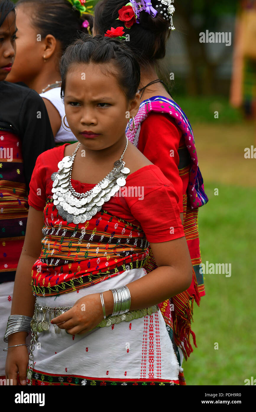 Agartala, Tripura, India. 9th Aug, 2018. A girl is seen in a ...