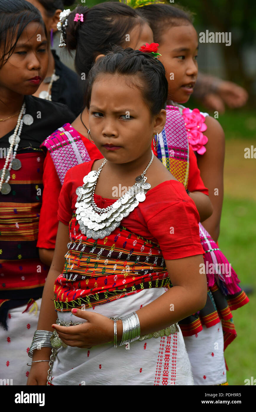 Agartala, Tripura, India. 9th Aug, 2018. A girl is seen in a ...