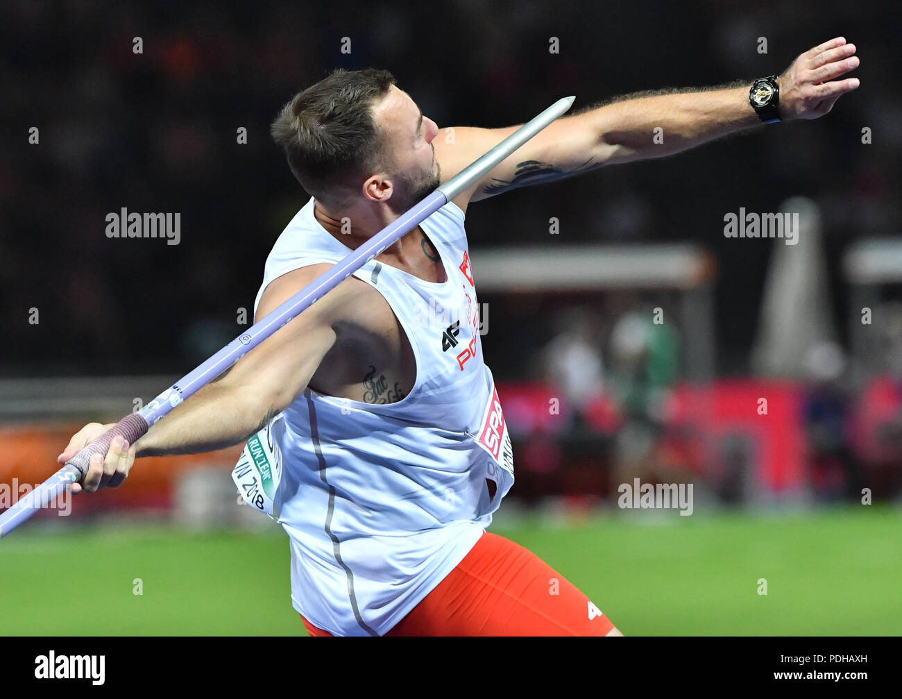 09.08.2018, Berlin: Athletics, European Championships in the Olympic ...