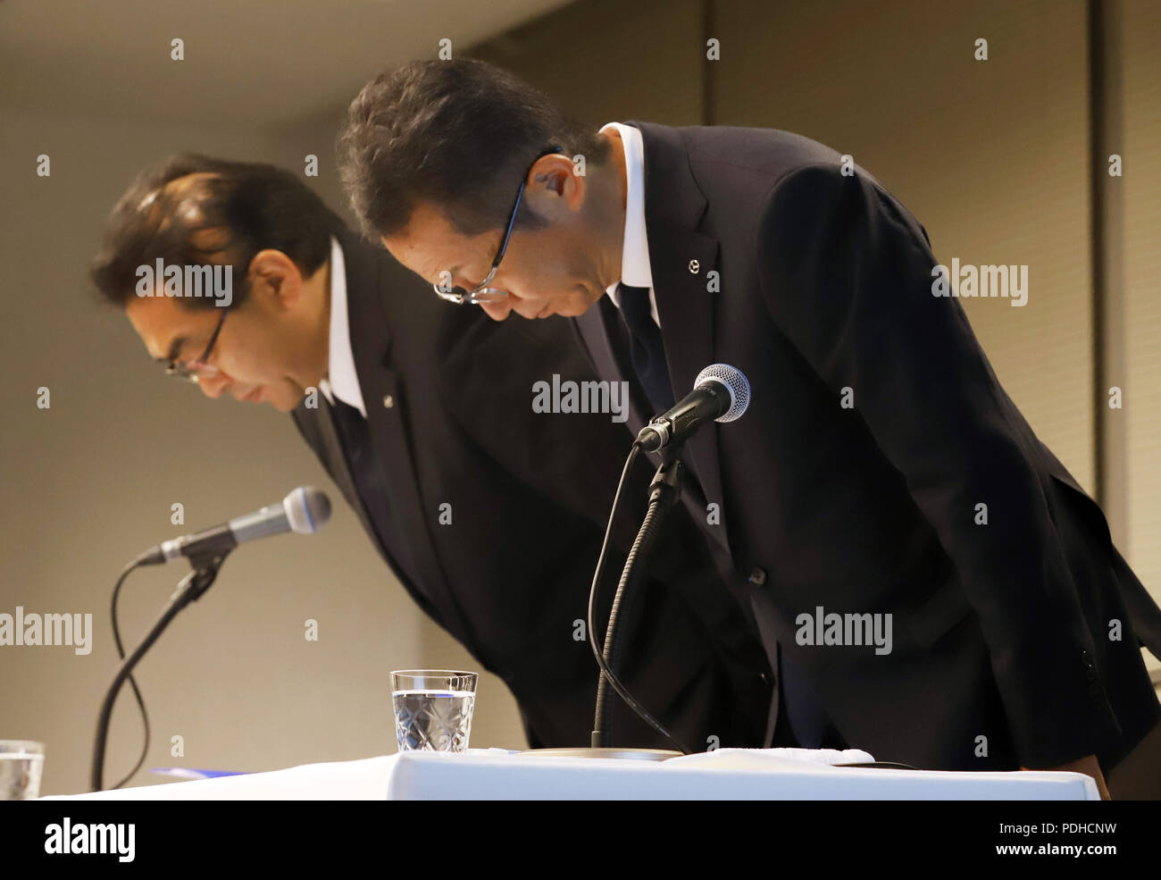 Tokyo, Japan. 9th Aug, 2018. Japan's automaker Mazda Motor senior ...