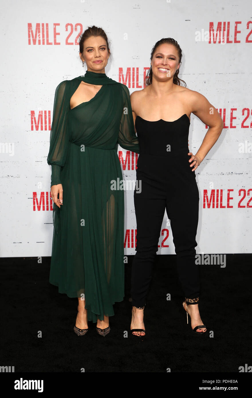 Westwood, Ca. 9th Aug, 2018. Lauren Cohan, Ronda Rousey, at Premiere Of ...