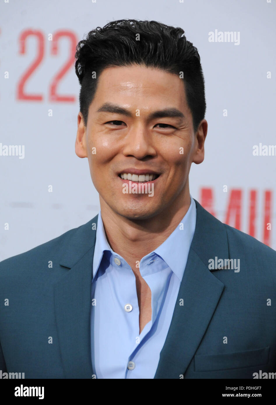 WESTWOOD, CA - AUGUST 09: Actor Rich Ting attends the premiere of STX ...