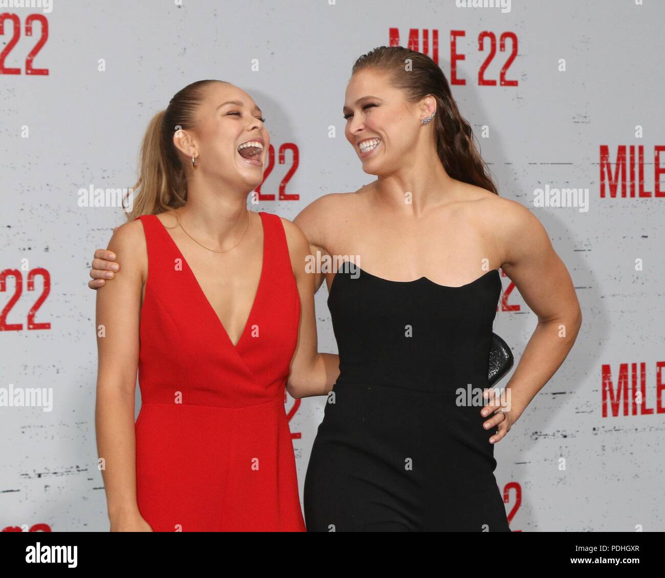 Los Angeles, CA, USA. 9th Aug, 2018. Julia De Mars, Ronda Rousey at ...