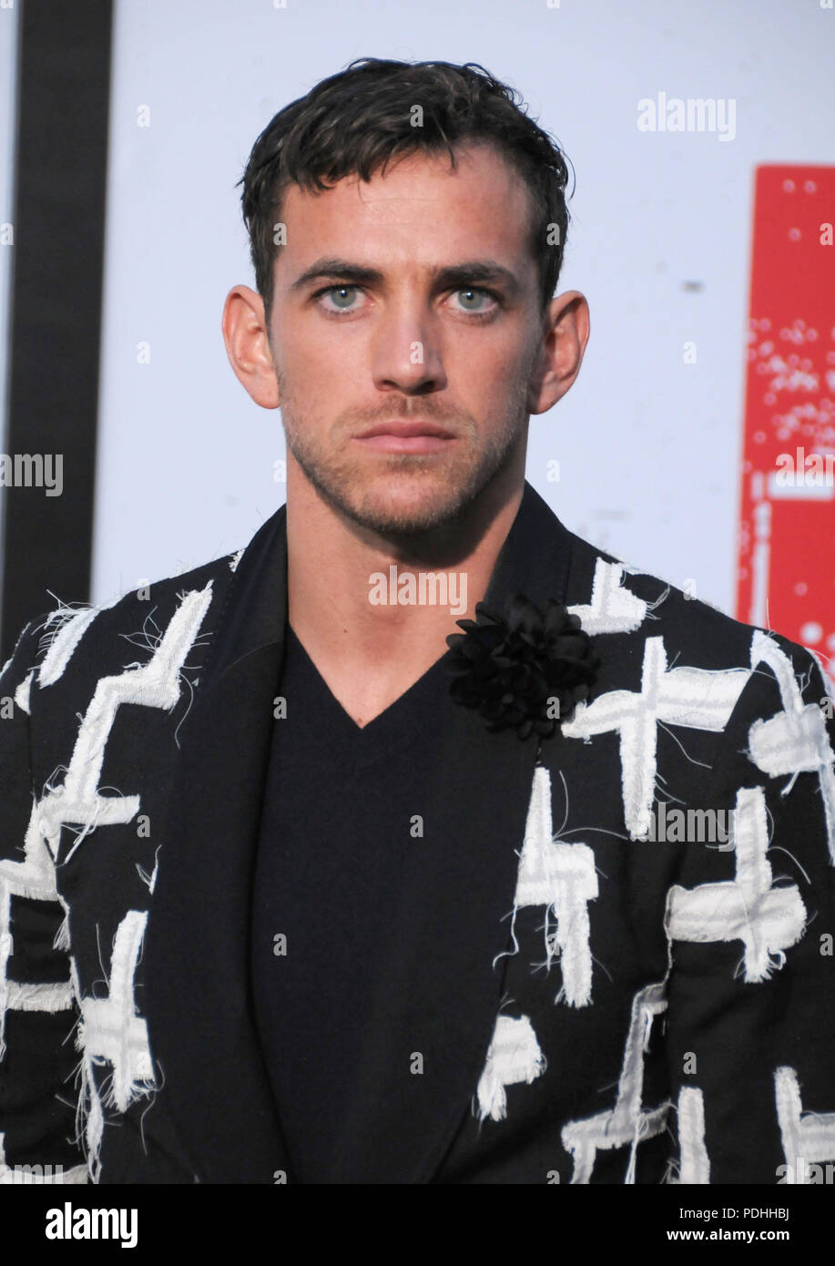 WESTWOOD, CA - AUGUST 09: Actor Pine attends the premiere of STX Films ...