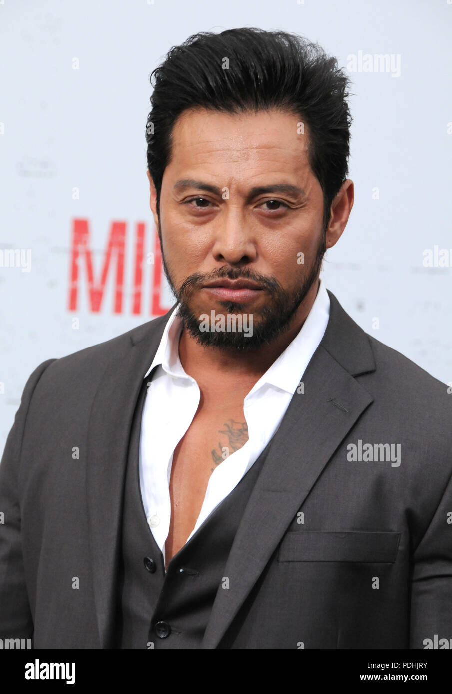 WESTWOOD, CA - AUGUST 09: Actor Sam Medina attends the premiere of STX ...
