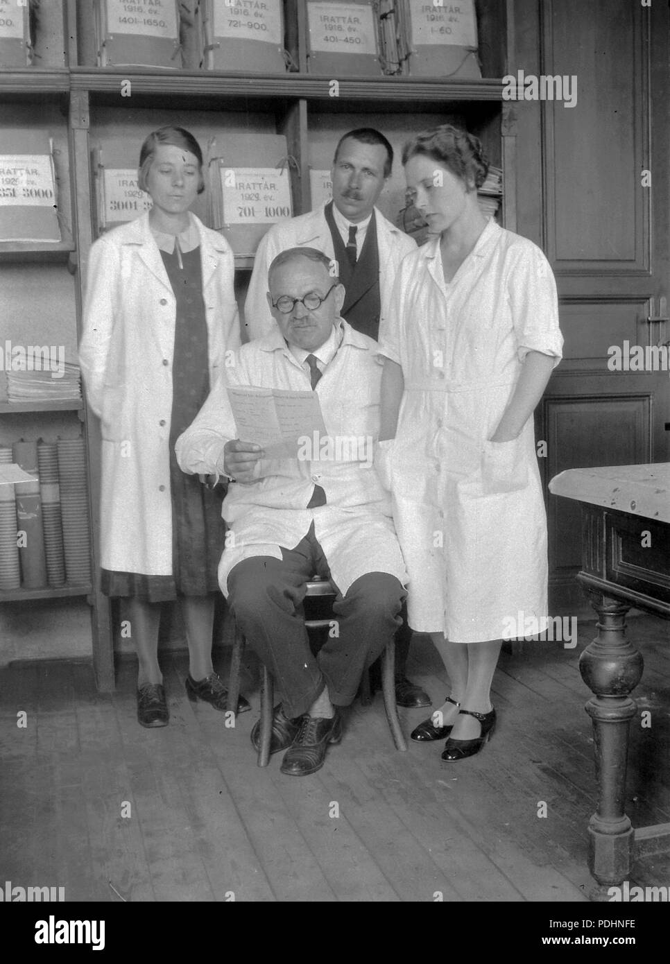 Doctor record Black and White Stock Photos & Images - Alamy