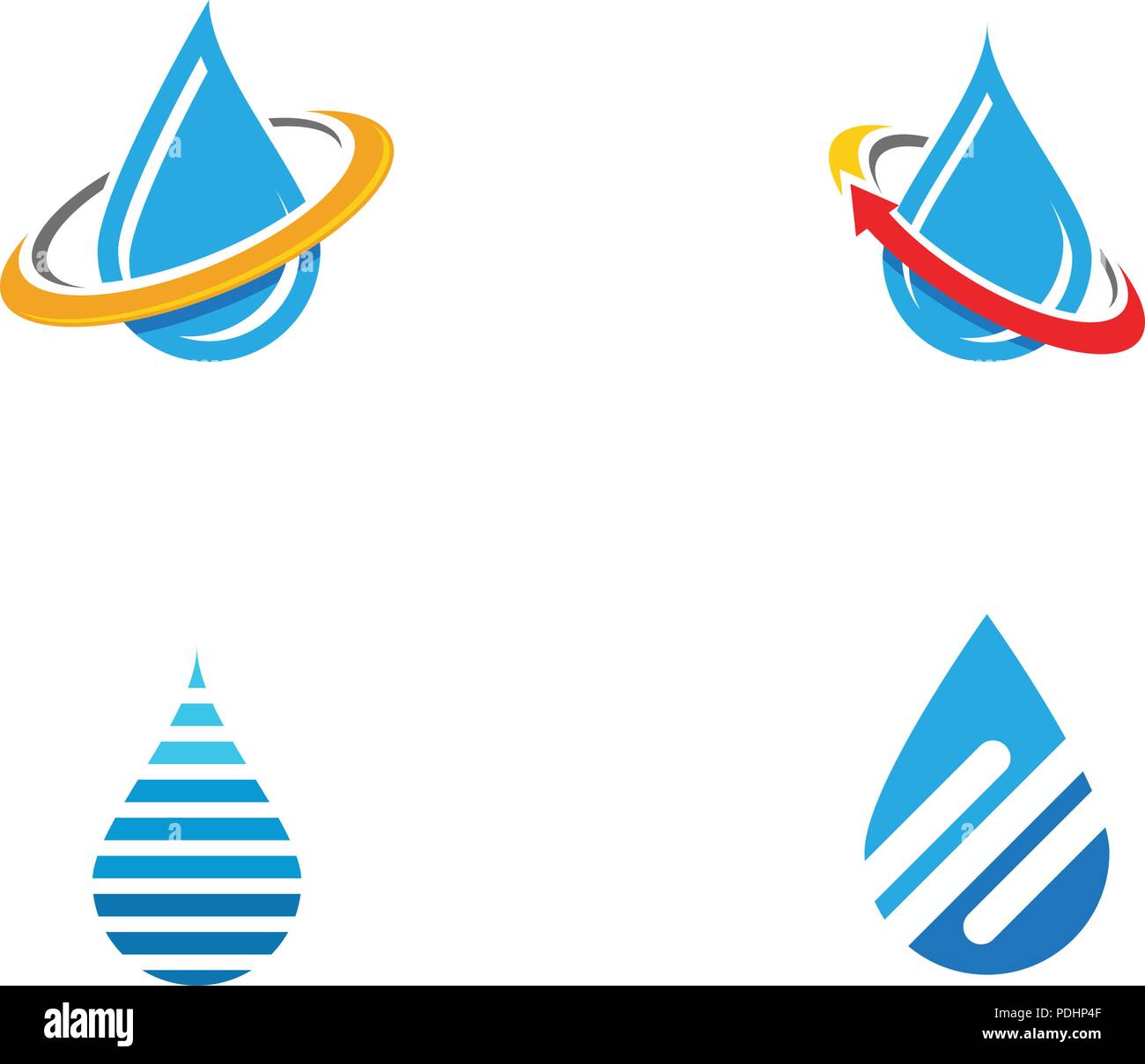 Water drop Logo Template vector illustration design Stock Vector Image ...