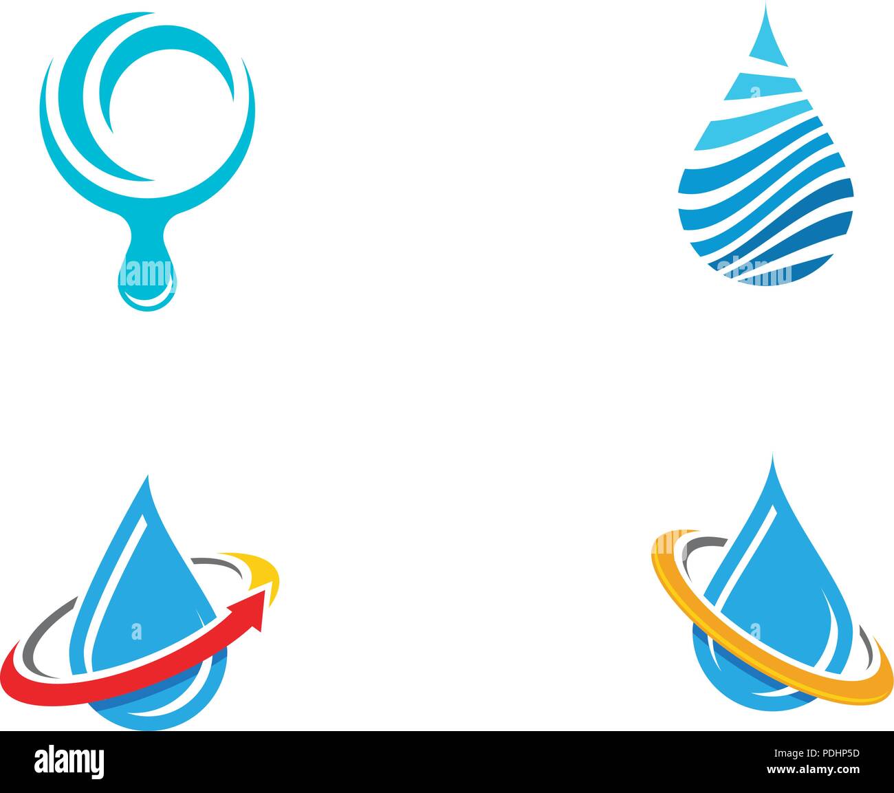 Water drop Logo Template vector illustration design Stock Vector Image ...