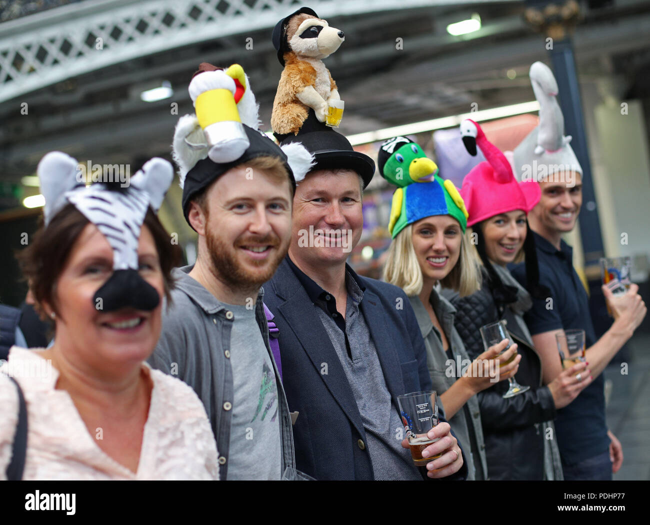Visitors during the traditional hat day during the CAMRA Great British ...