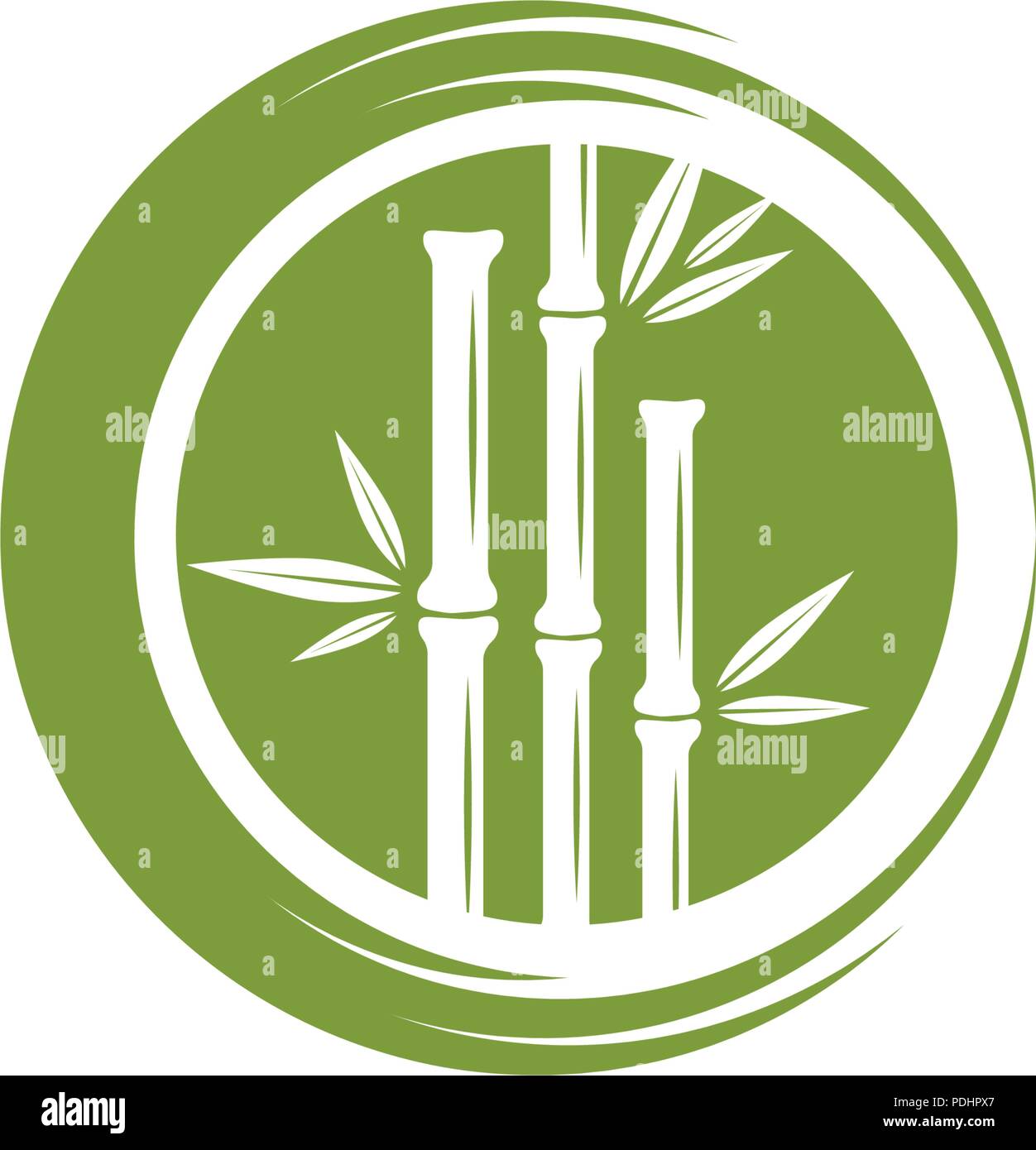 Bamboo Logo Template vector icon illustration design Stock Vector Image ...