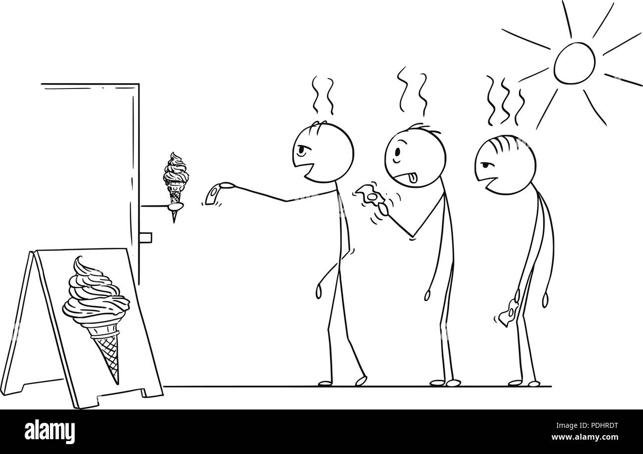 Food queue hand Stock Vector Images - Alamy