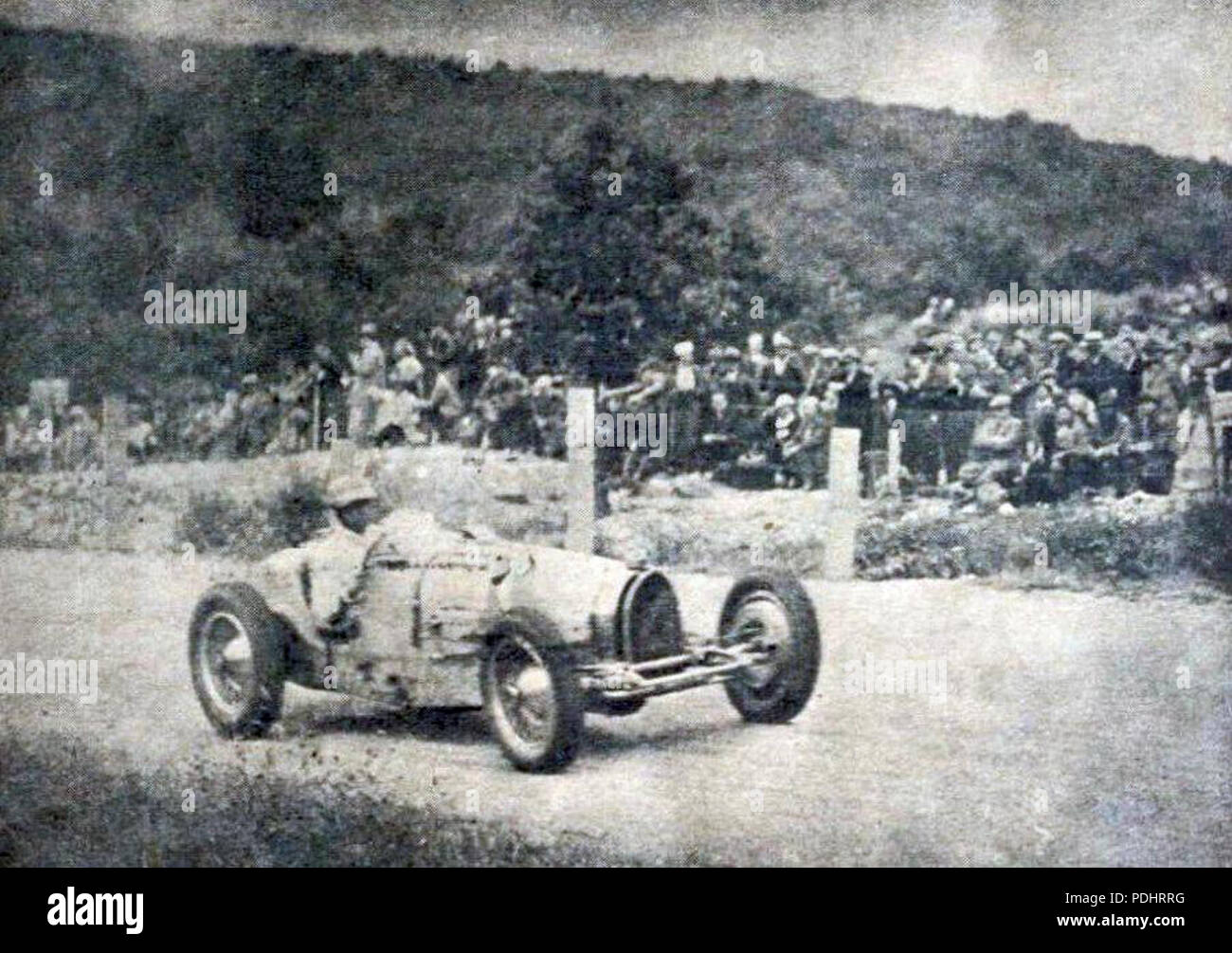 278 René Dreyfus, vainqueur du Grand Prix de Belgique 1934 sur Bugatti ...