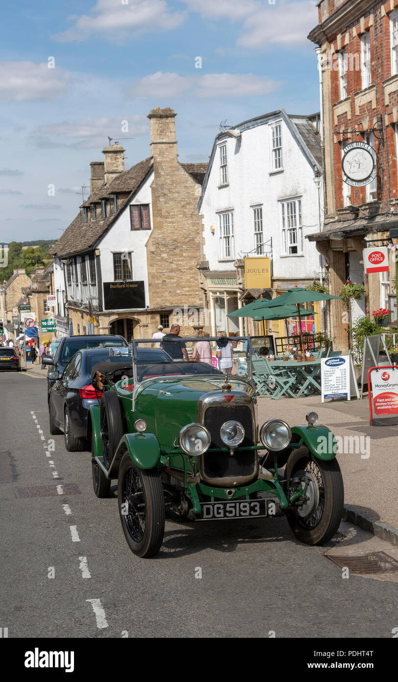 Oxfordshire town of Burford, England, UK. Popular tourist attraction ...