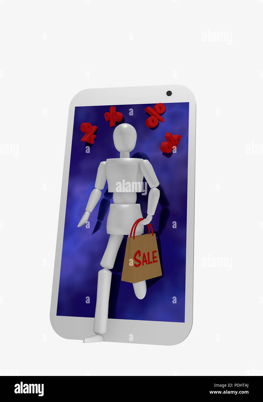 3d paper phone hand hi-res stock photography and images - Alamy