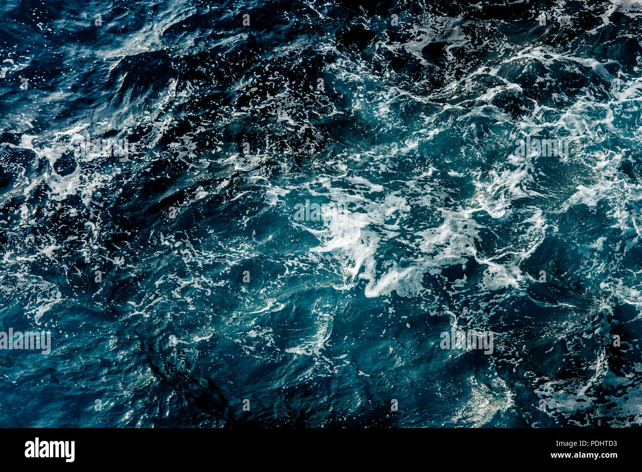 Blue sea water surface, ocean waves pattern background Stock Photo - Alamy