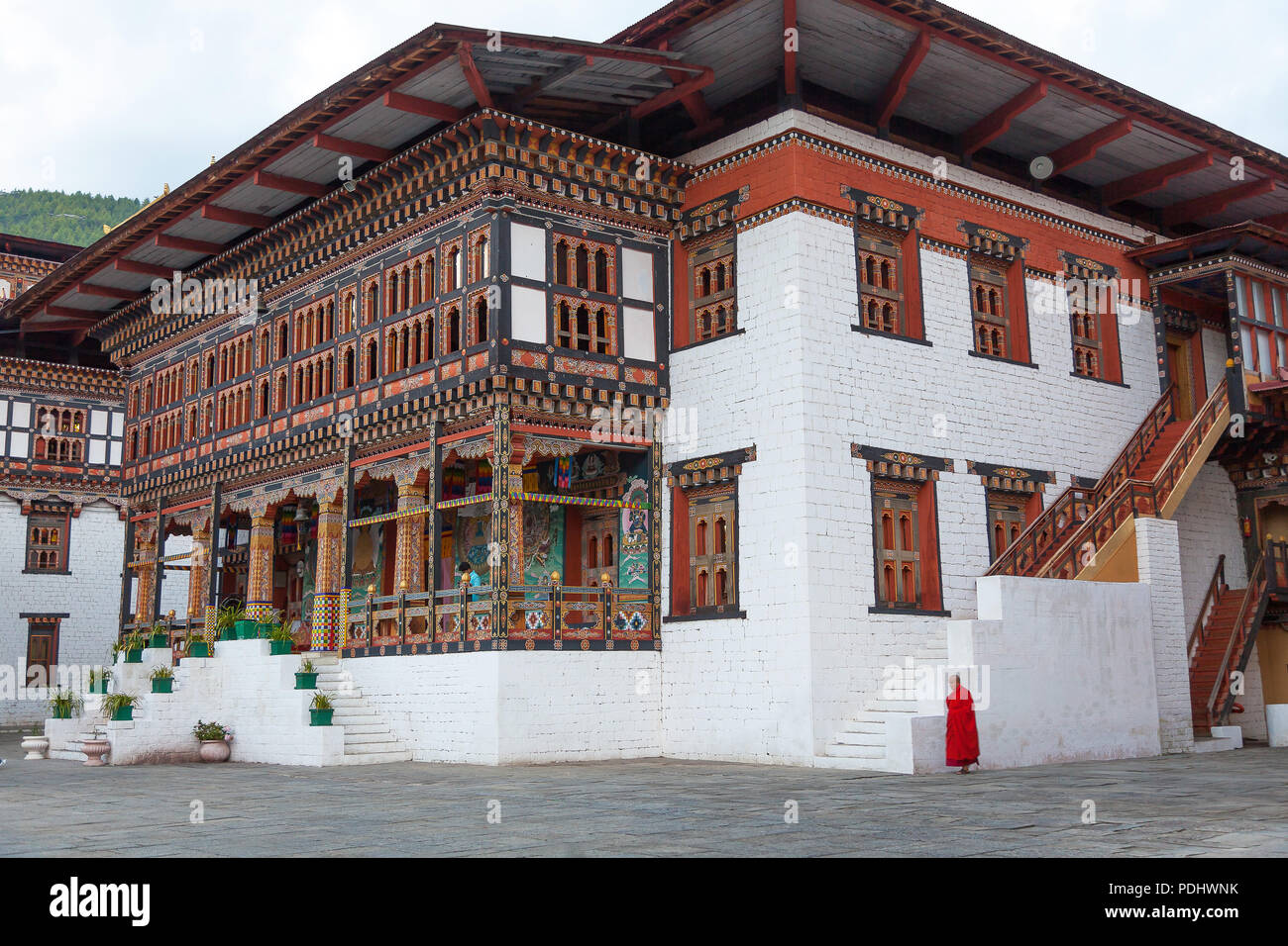 Tashichhoedzong in the city of Thimphu, Bhutan Stock Photo - Alamy