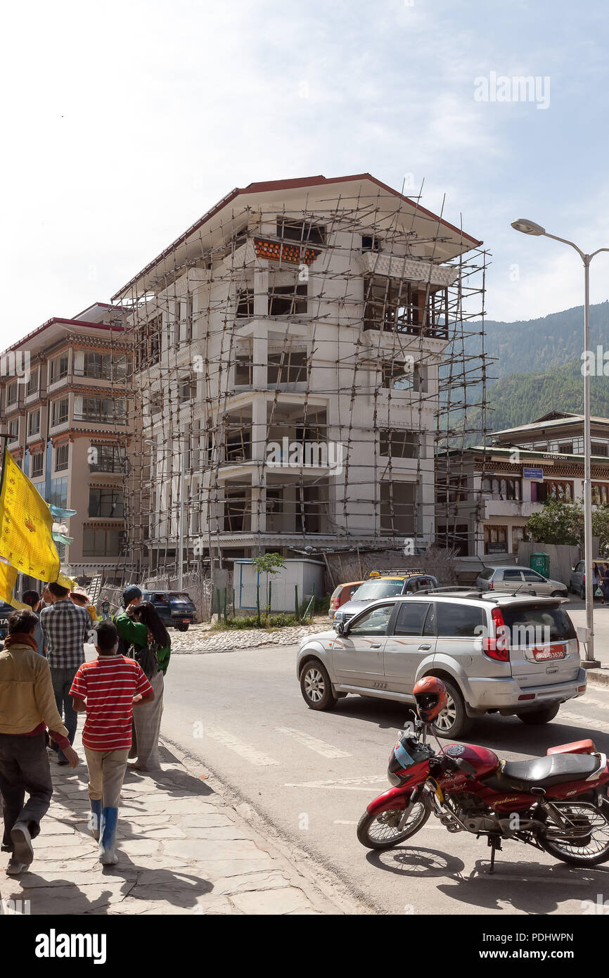 The city of Thimphu, capital of Bhutan Stock Photo - Alamy