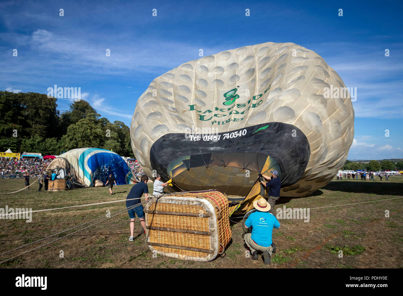 Tethered balloons in the main arena at the Bristol International ...